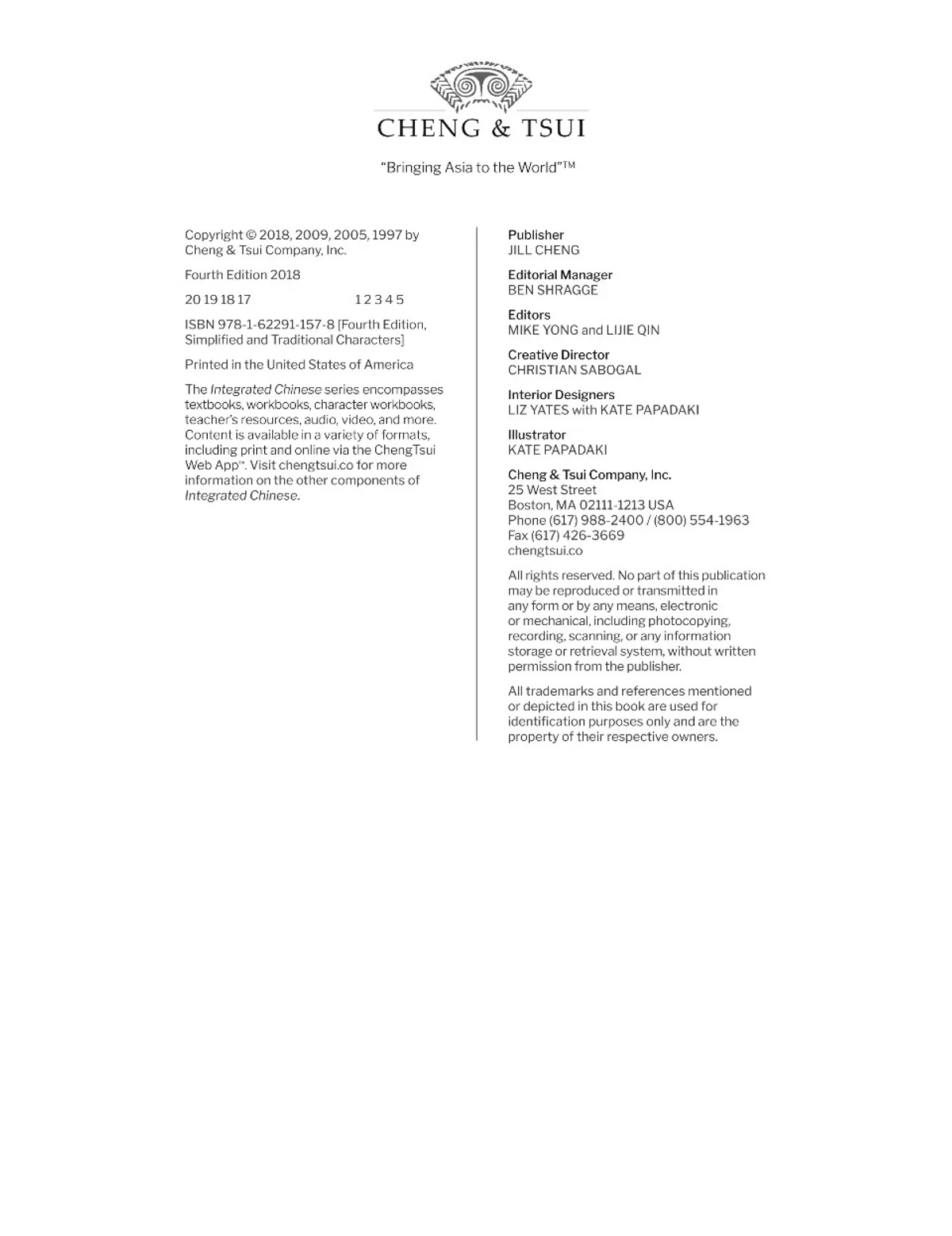 (PDF) Integrated Chinese, Workbook 3, 4th Edition