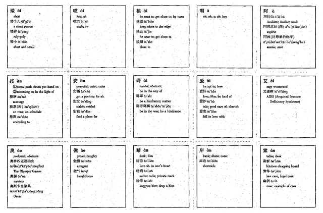 (PDF) Chinese Learning Cards for HSK (HSK 汉字学习卡片)